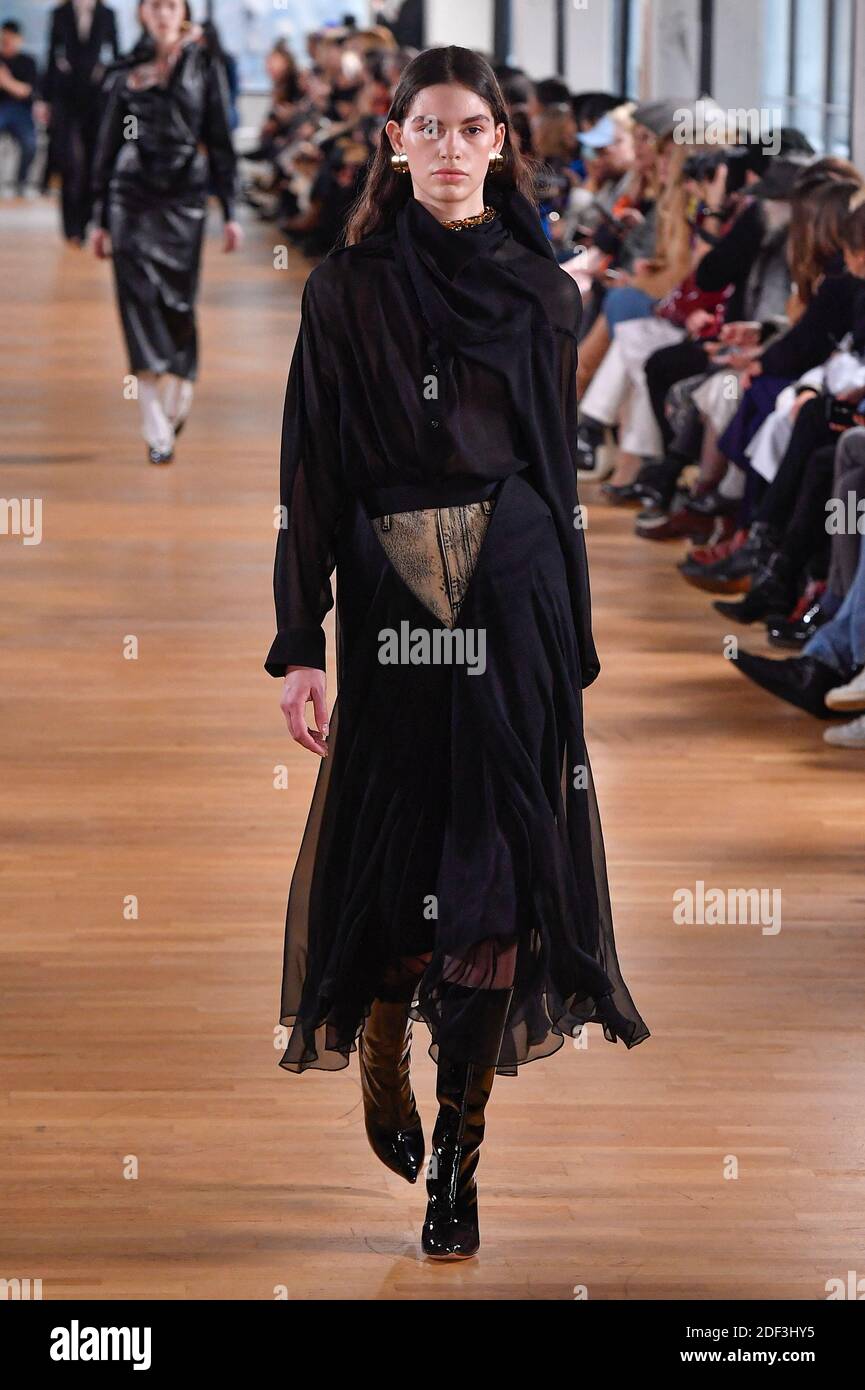 A model walks the runway during the Y/Project show as part of Paris ...