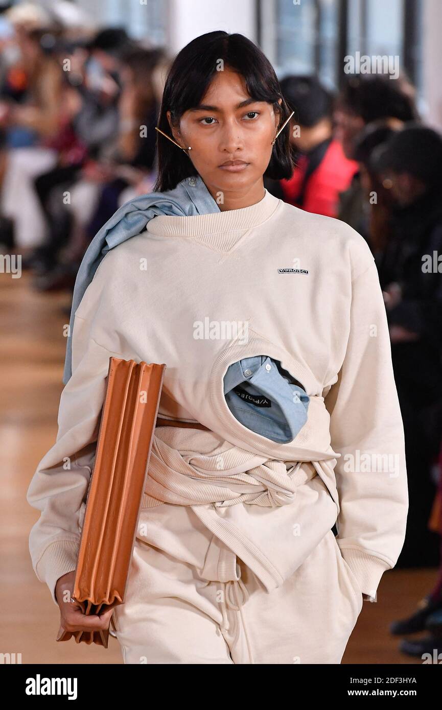 A model walks the runway during the Y/Project show as part of Paris ...