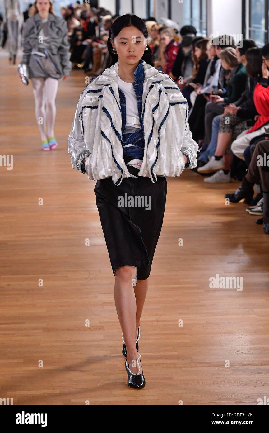 A model walks the runway during the Y/Project show as part of Paris ...