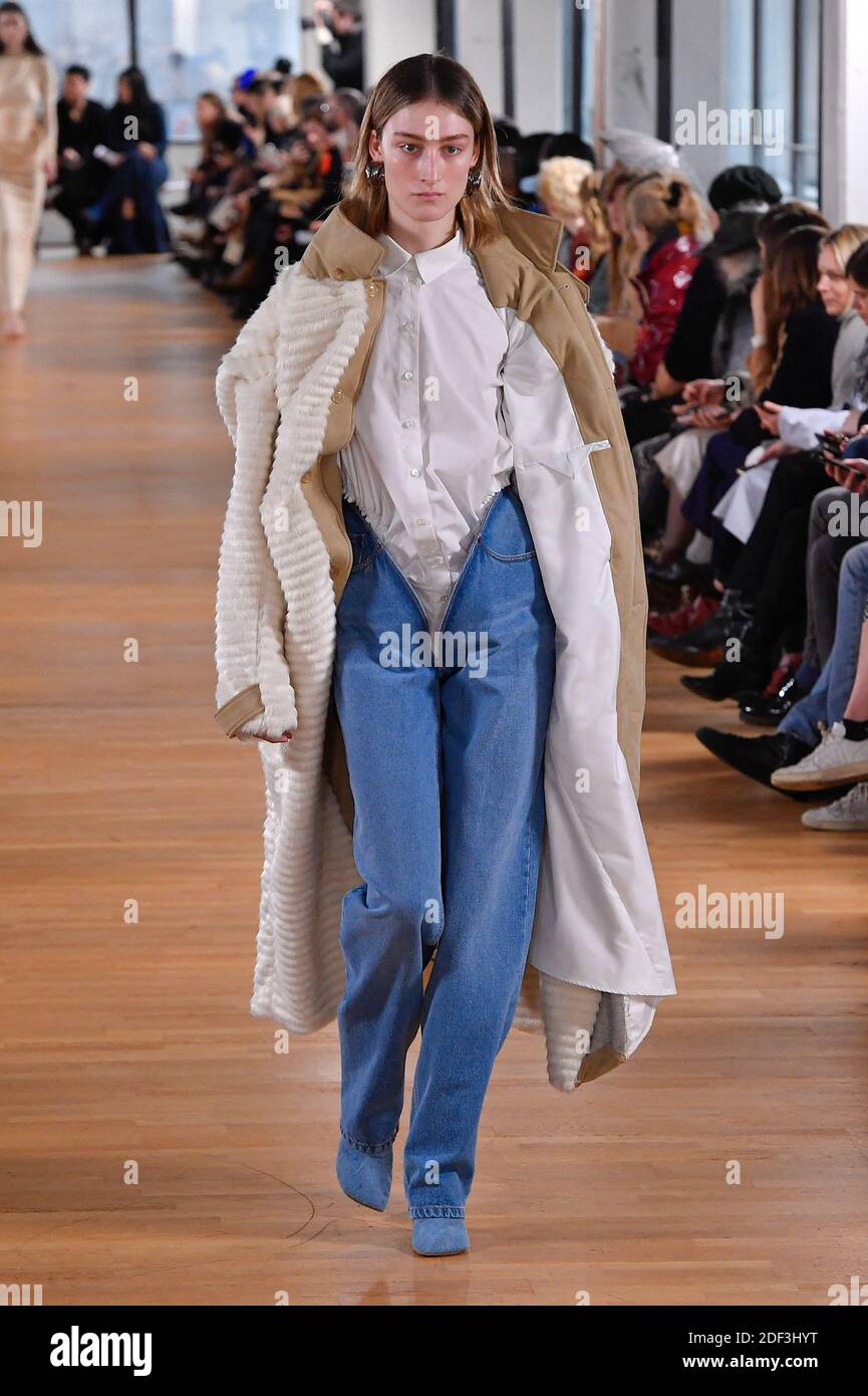 A model walks the runway during the Y/Project show as part of Paris ...