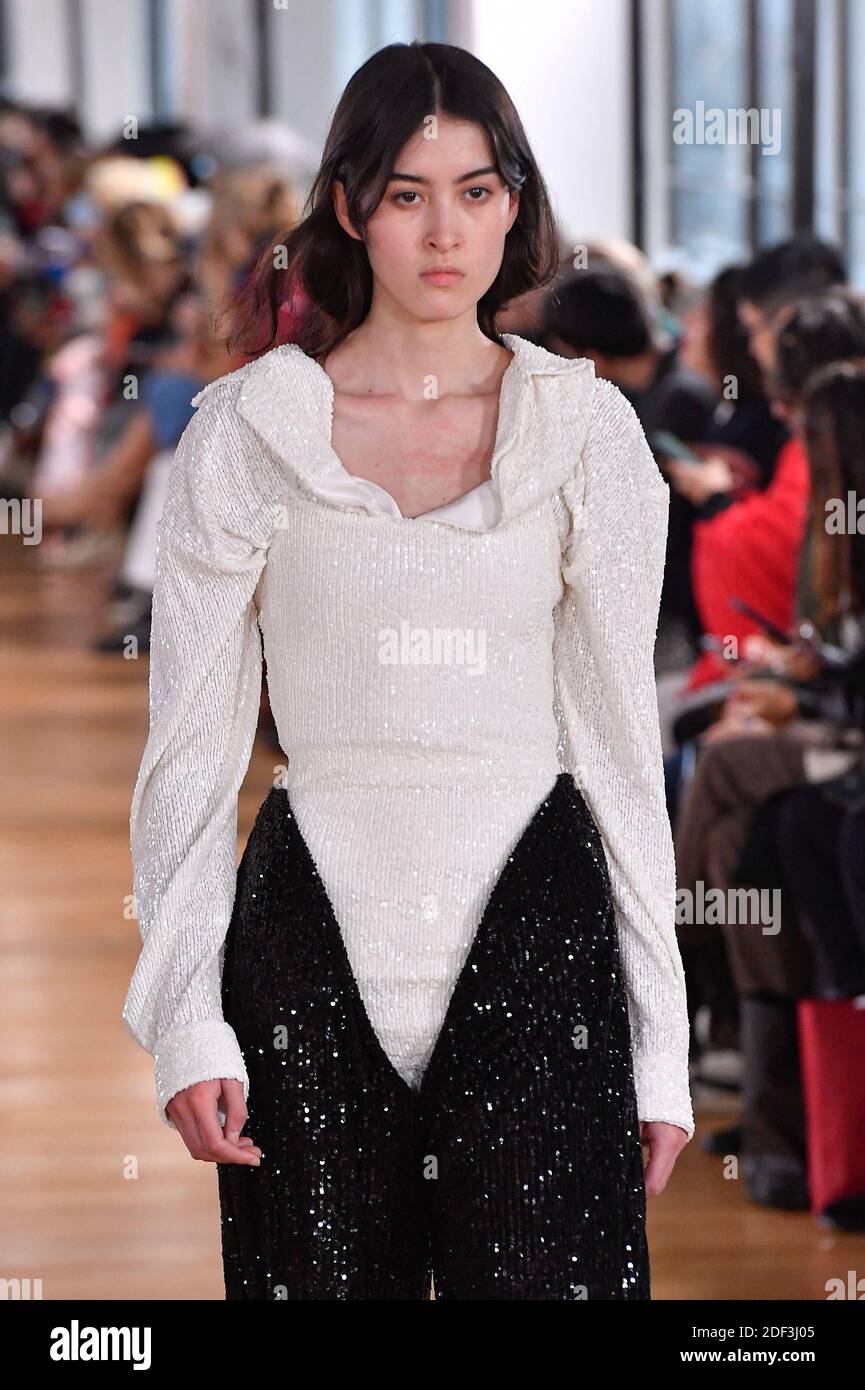 A model walks the runway during the Y/Project show as part of Paris ...