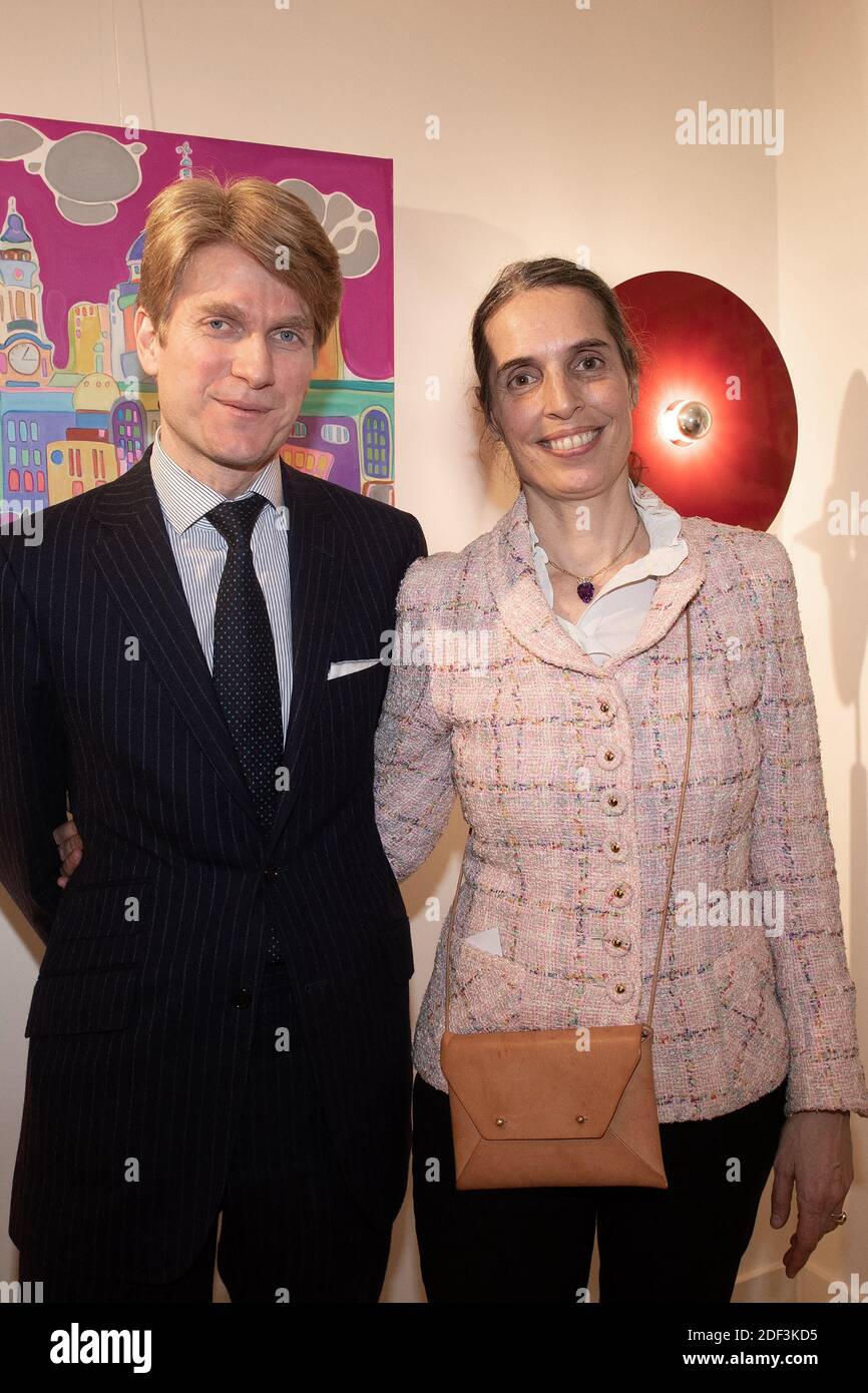 Prince Charles-Louis of Orleans, Duke of Chartres with his wife the ...