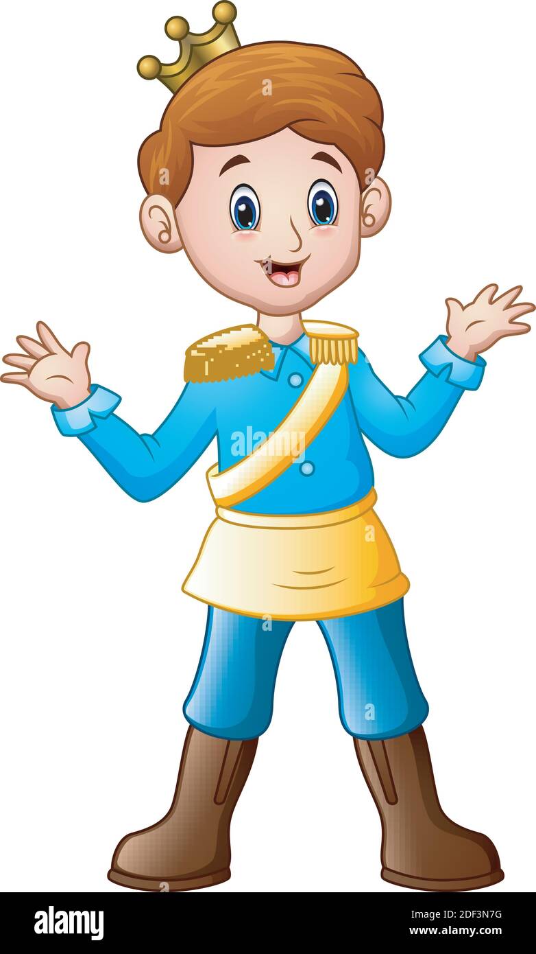 Vector illustration of Young prince cartoon Stock Vector Image & Art ...