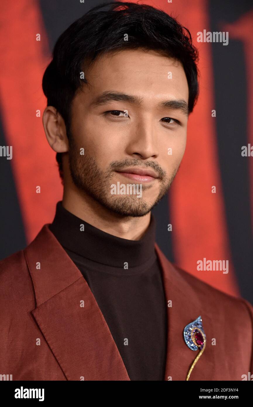 Yoson An attends the premiere of Disney's "Mulan" at Dolby Theatre on ...