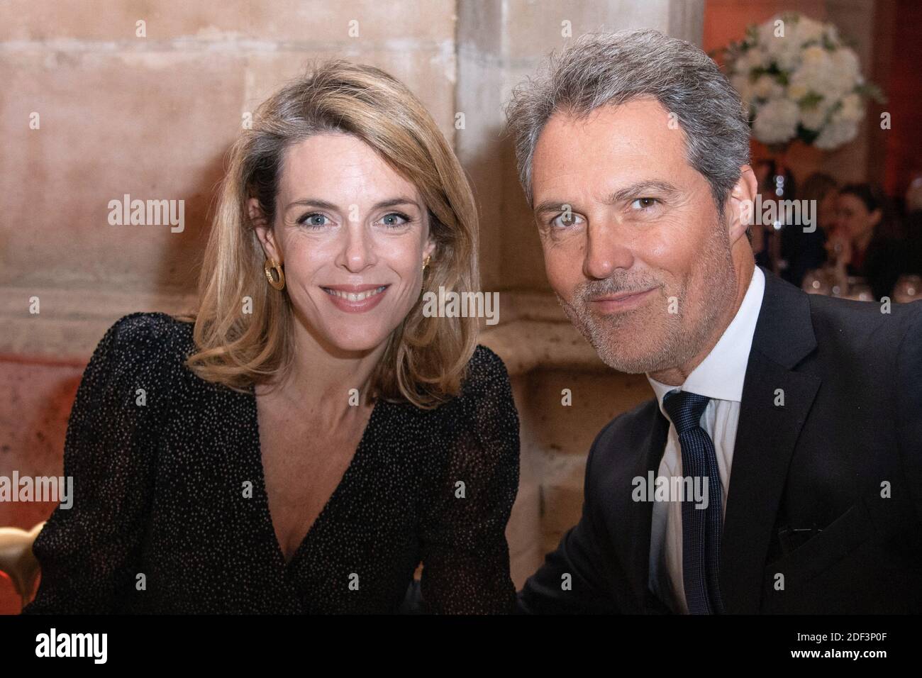 Julie Andrieu and her husband Stephane Delajoux attending the Mawoma ...
