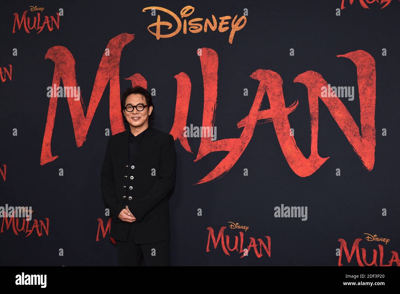 Jet Li attends the premiere of Disney's "Mulan" at Dolby Theatre on ...
