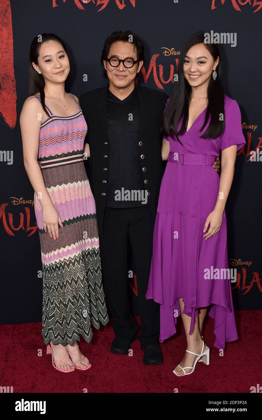 Jet Li attends the premiere of Disney's "Mulan" at Dolby Theatre on ...