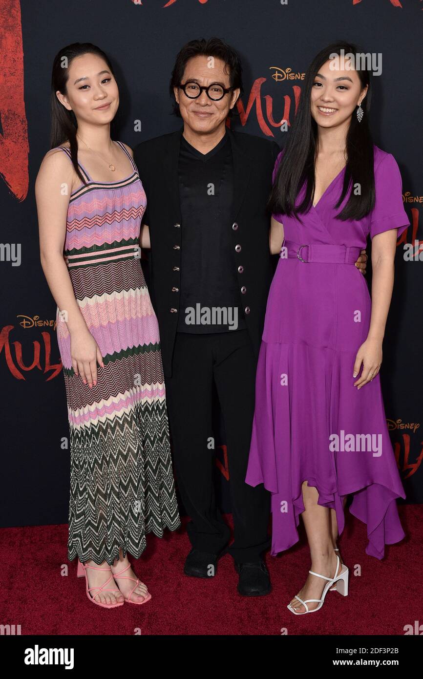 Jet Li attends the premiere of Disney's "Mulan" at Dolby Theatre on ...