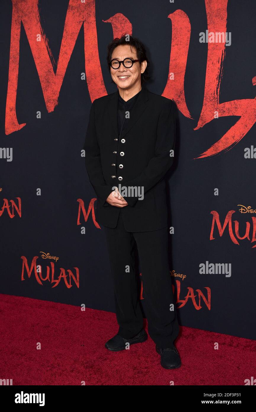 Jet Li attends the premiere of Disney's "Mulan" at Dolby Theatre on ...