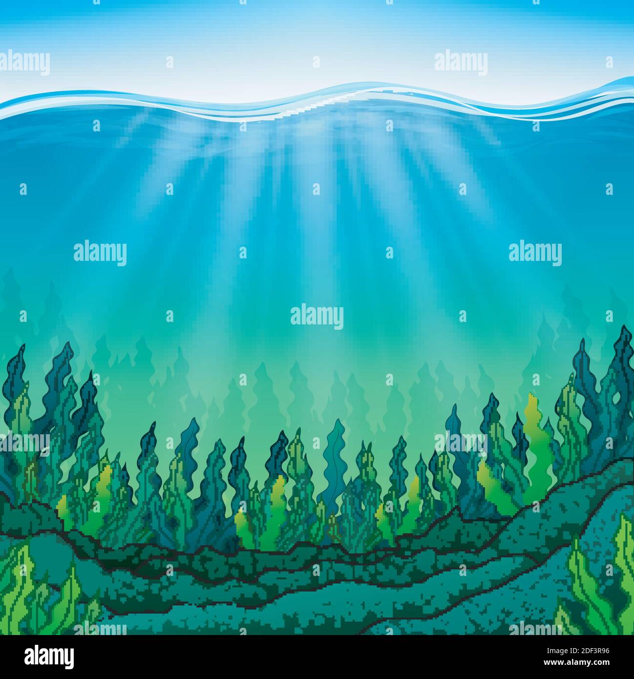 Ocean floor deep Stock Vector Images - Alamy