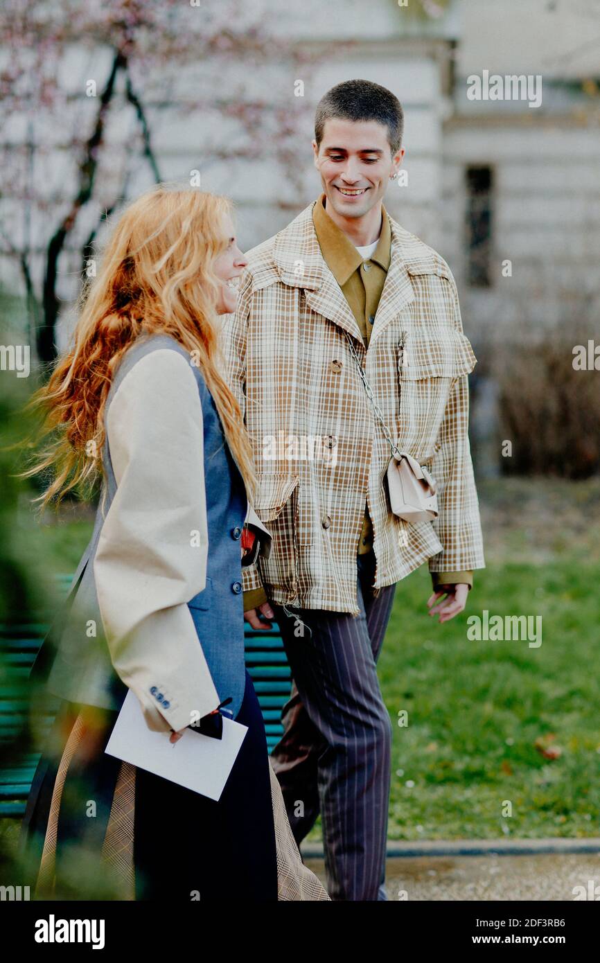 Street style, Marc Forne arriving at Maison Margiela Fall Winter 2020 ...