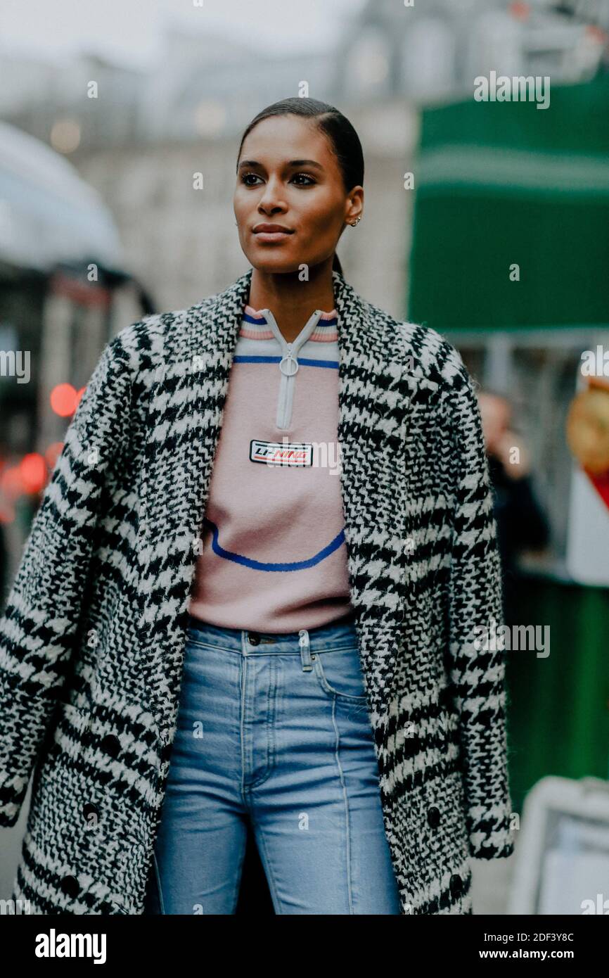 Street style, model Cindy Bruna after Redemption Fall Winter 2020-2021 ...
