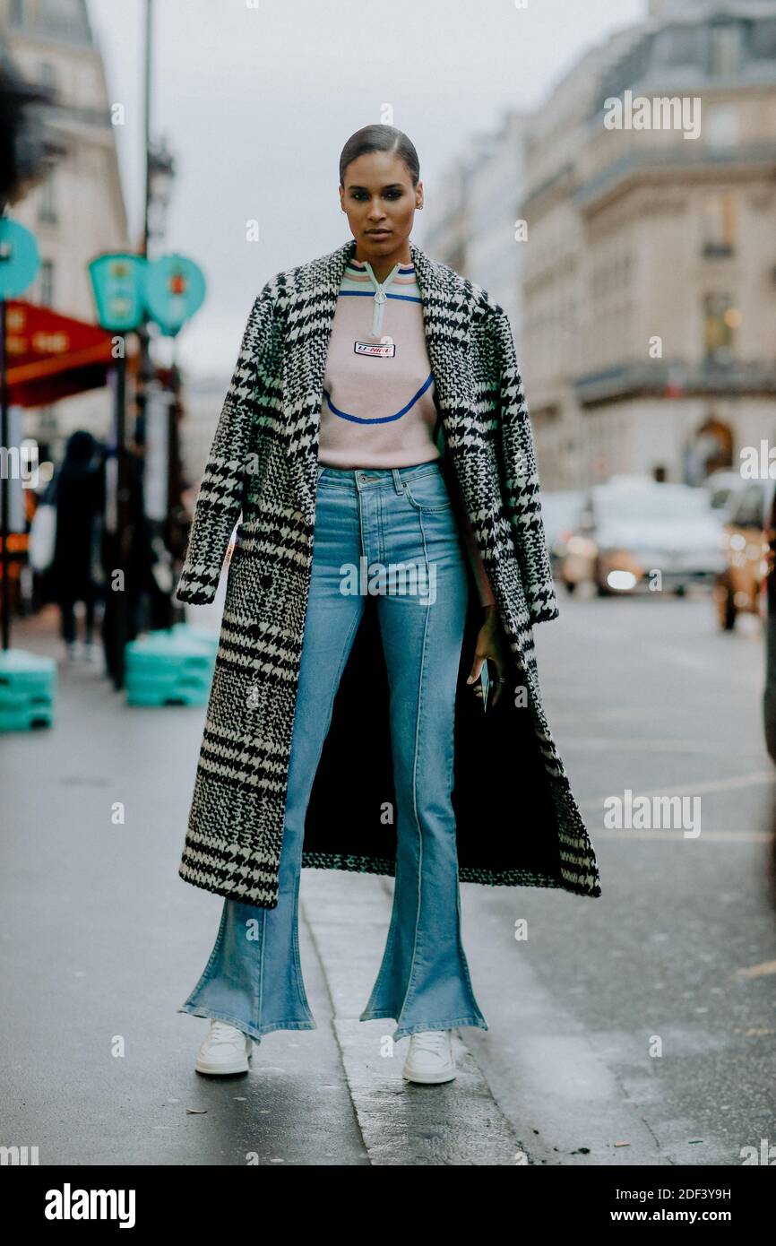 Street style, model Cindy Bruna after Redemption Fall Winter 2020-2021 ...