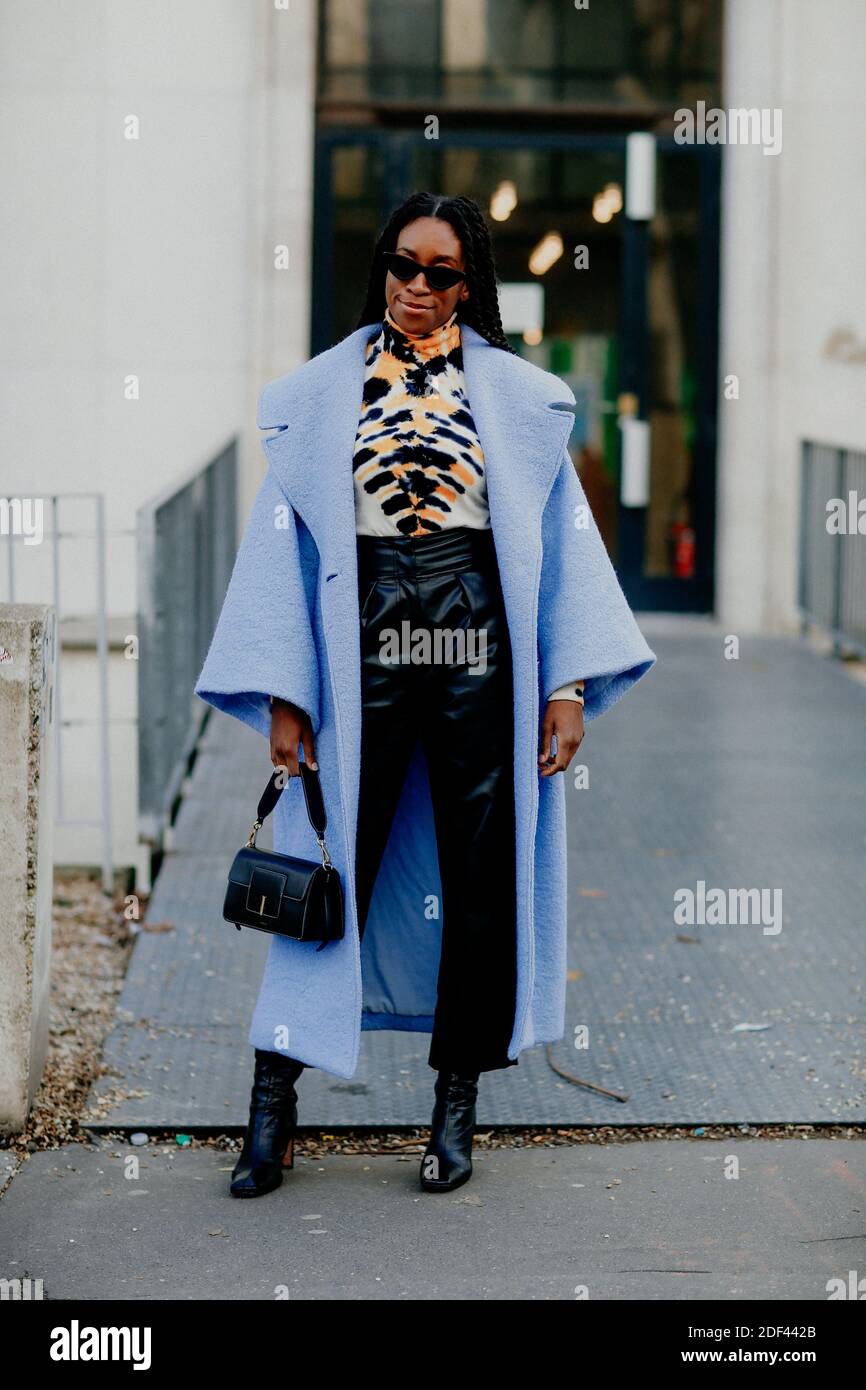 Street style, Chrissy Rutherford arriving at Elie Saab Fall Winter 2020 ...