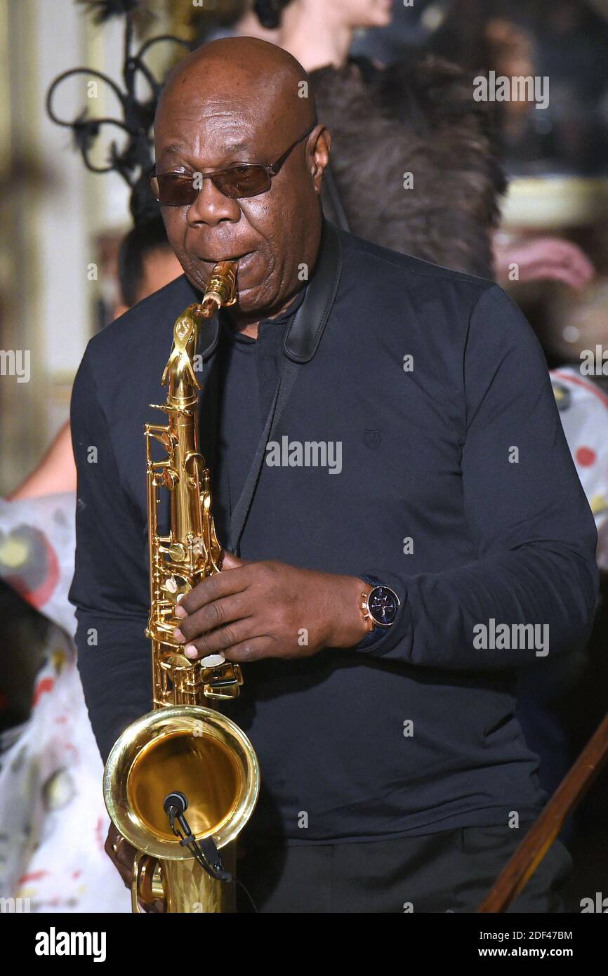 File photo dated January 24, 2018 of Manu Dibango in Paris, France ...