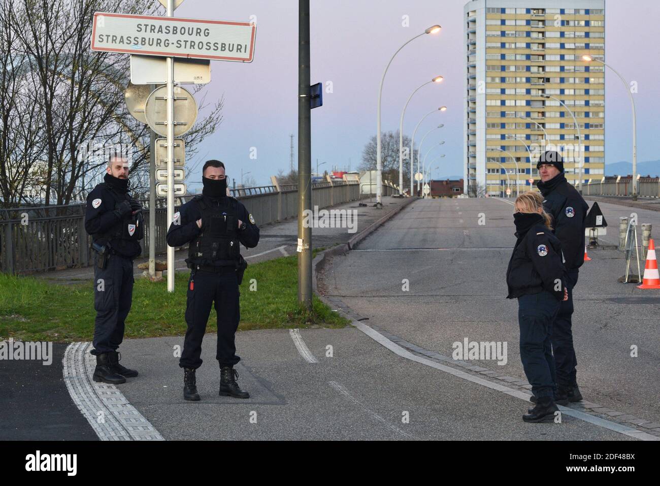 France-Germany border. In the Coronavirus - Covid19 crisis, Checkpoint ...