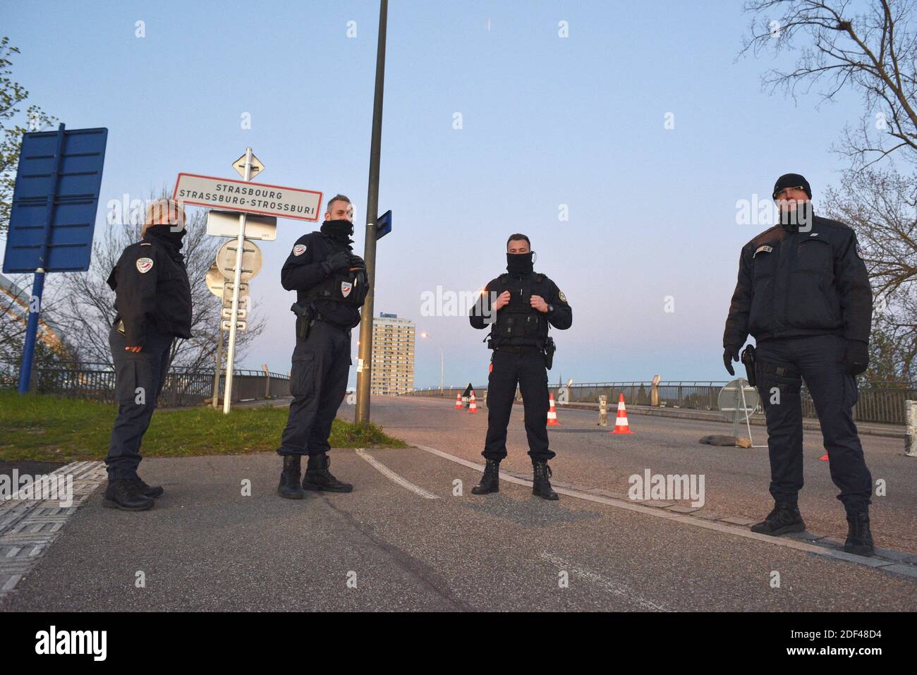 France-Germany border. In the Coronavirus - Covid19 crisis, Checkpoint ...