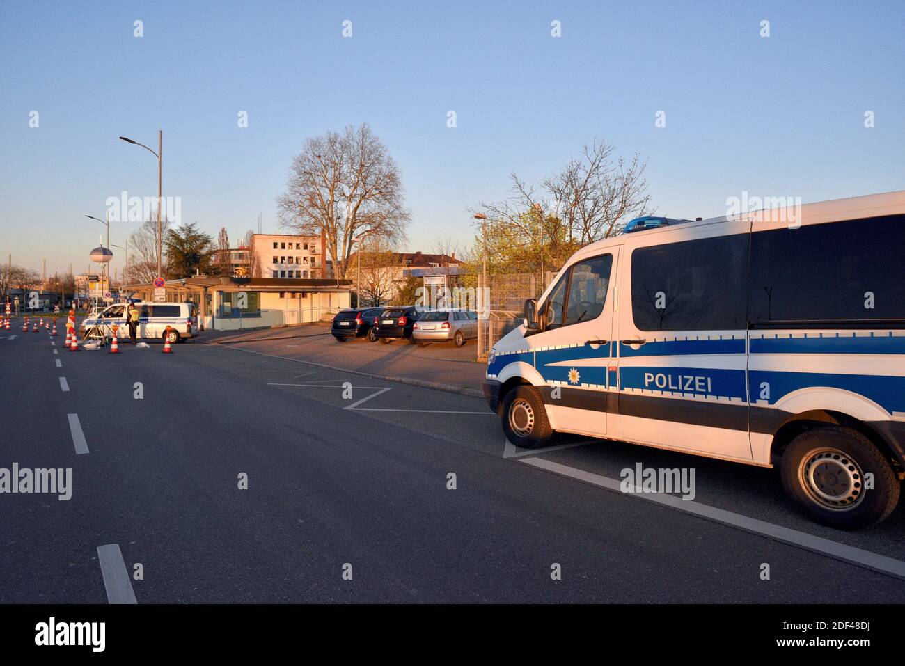 France-Germany border. In the Coronavirus - Covid19 crisis, Checkpoint ...