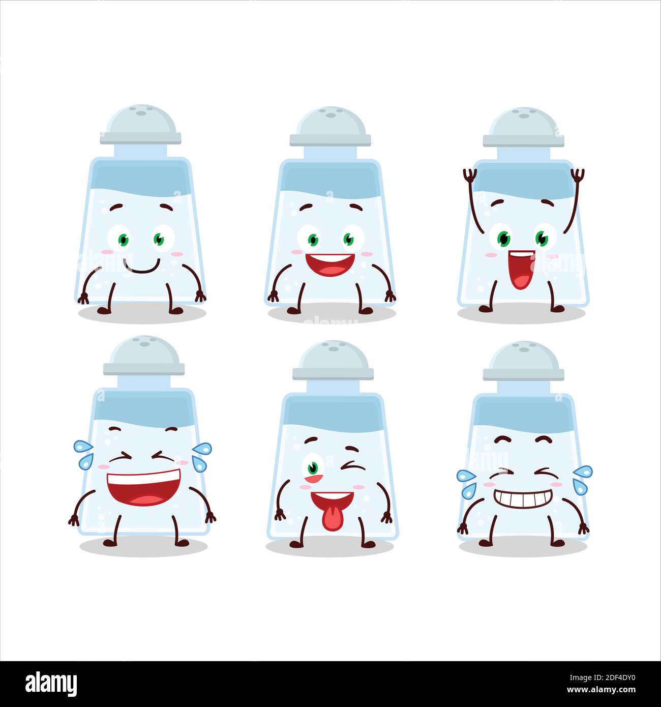 Cartoon character of salt shaker with smile expression. Vector ...