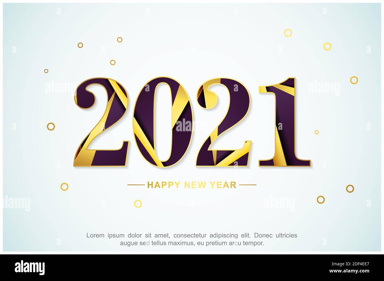 New year vector template Cut Out Stock Images & Pictures - Alamy