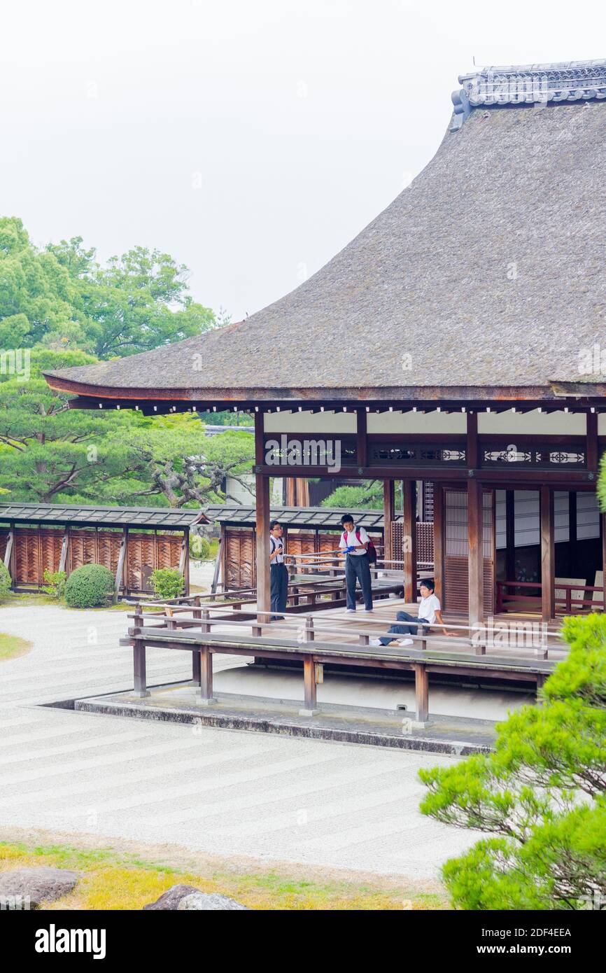 Heritage structures inside the Ninnaji Temple grounds in Kyoto, Japan ...