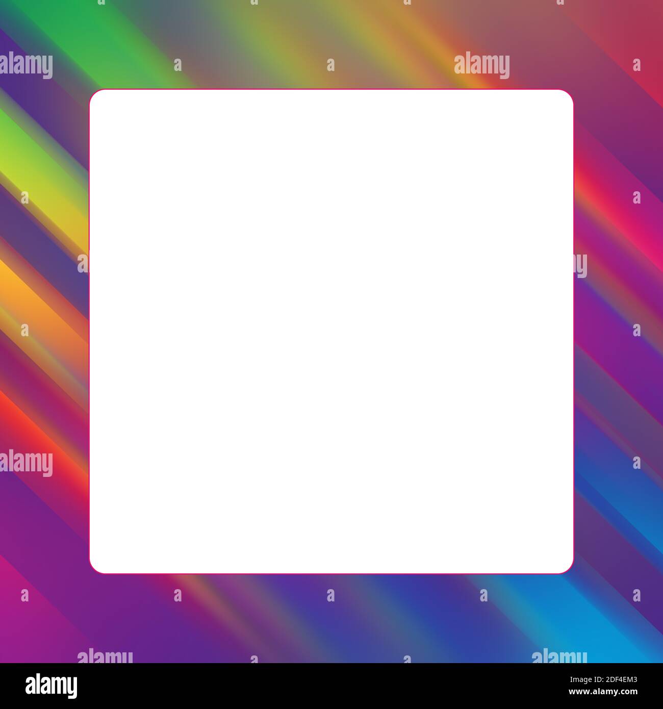 An abstract multicolored motion blur square frame background image ...