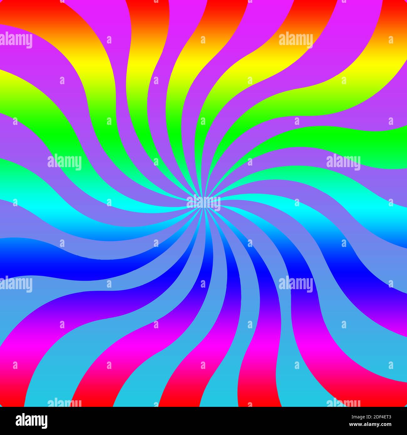 Psychedelic Rainbow Spiral High Resolution Stock Photography and Images ...