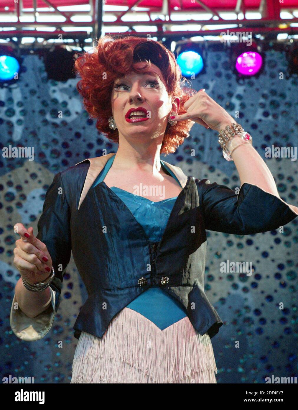 Lypsinka performing at "Wigstock: Back to Its Roots," part of the first ...