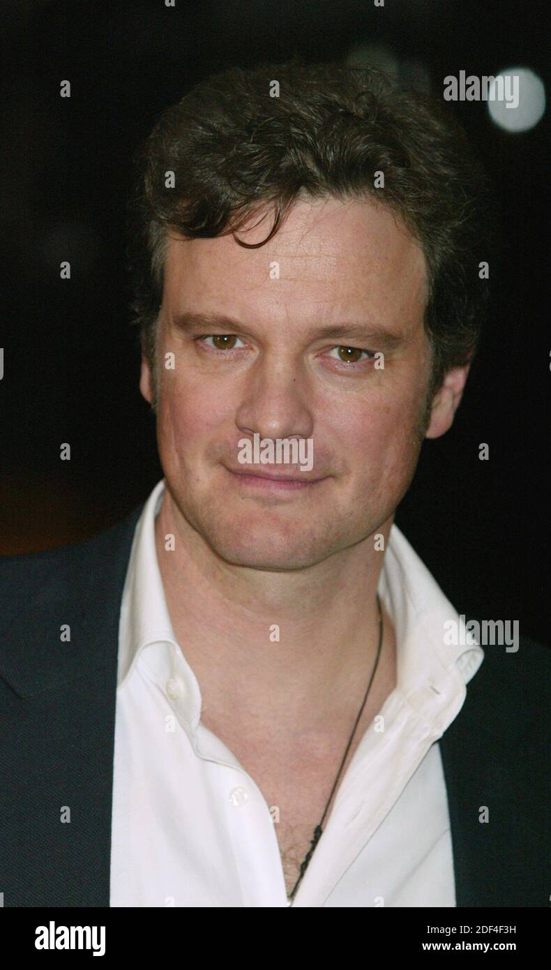 Colin Firth arriving at the world premiere of "Love Actually" at The ...