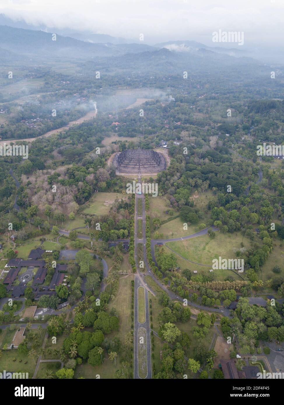 Stupa borobudur aerial hi-res stock photography and images - Alamy