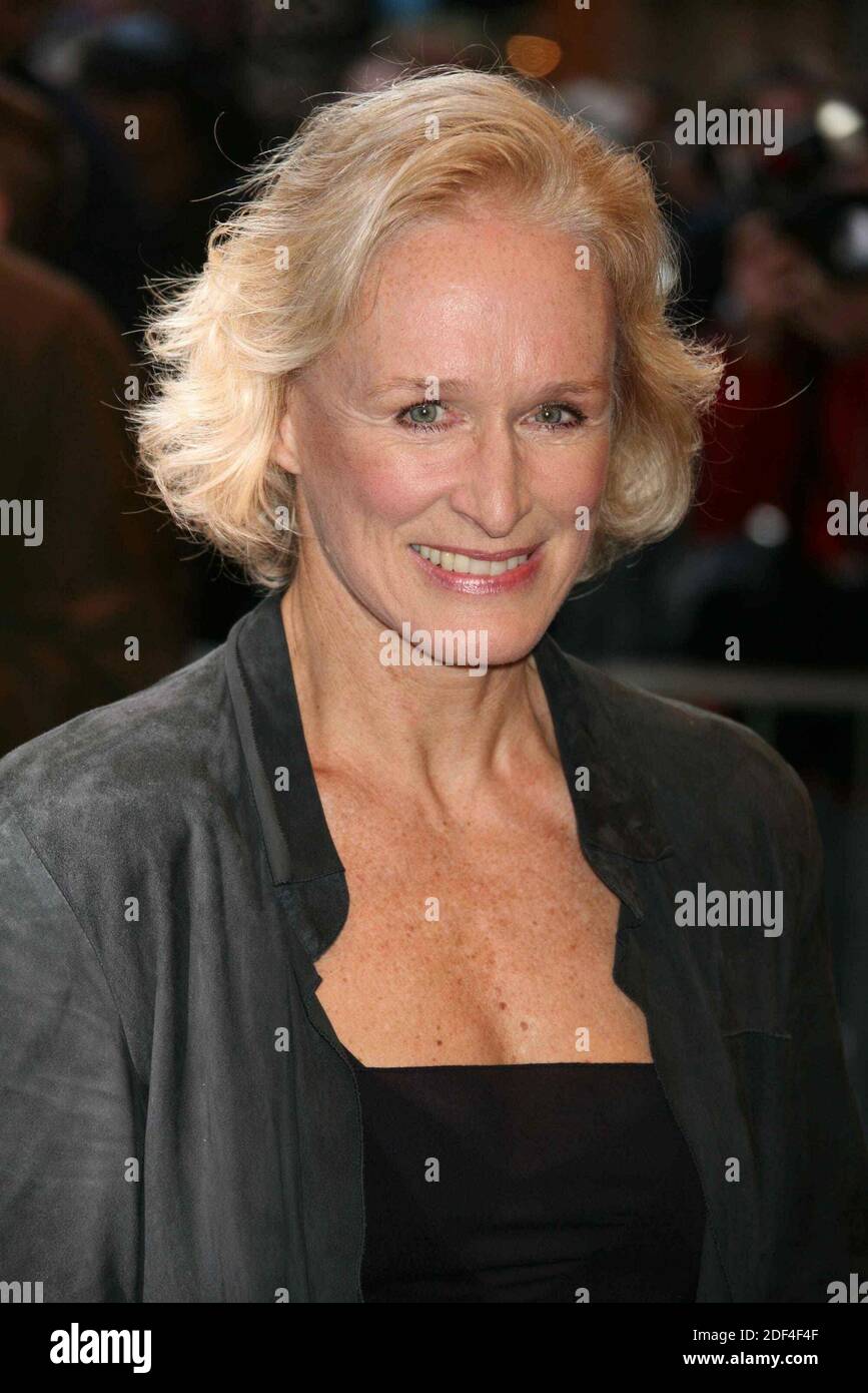 Glenn Close arriving at the opening night of "Festen" at the Music Box ...