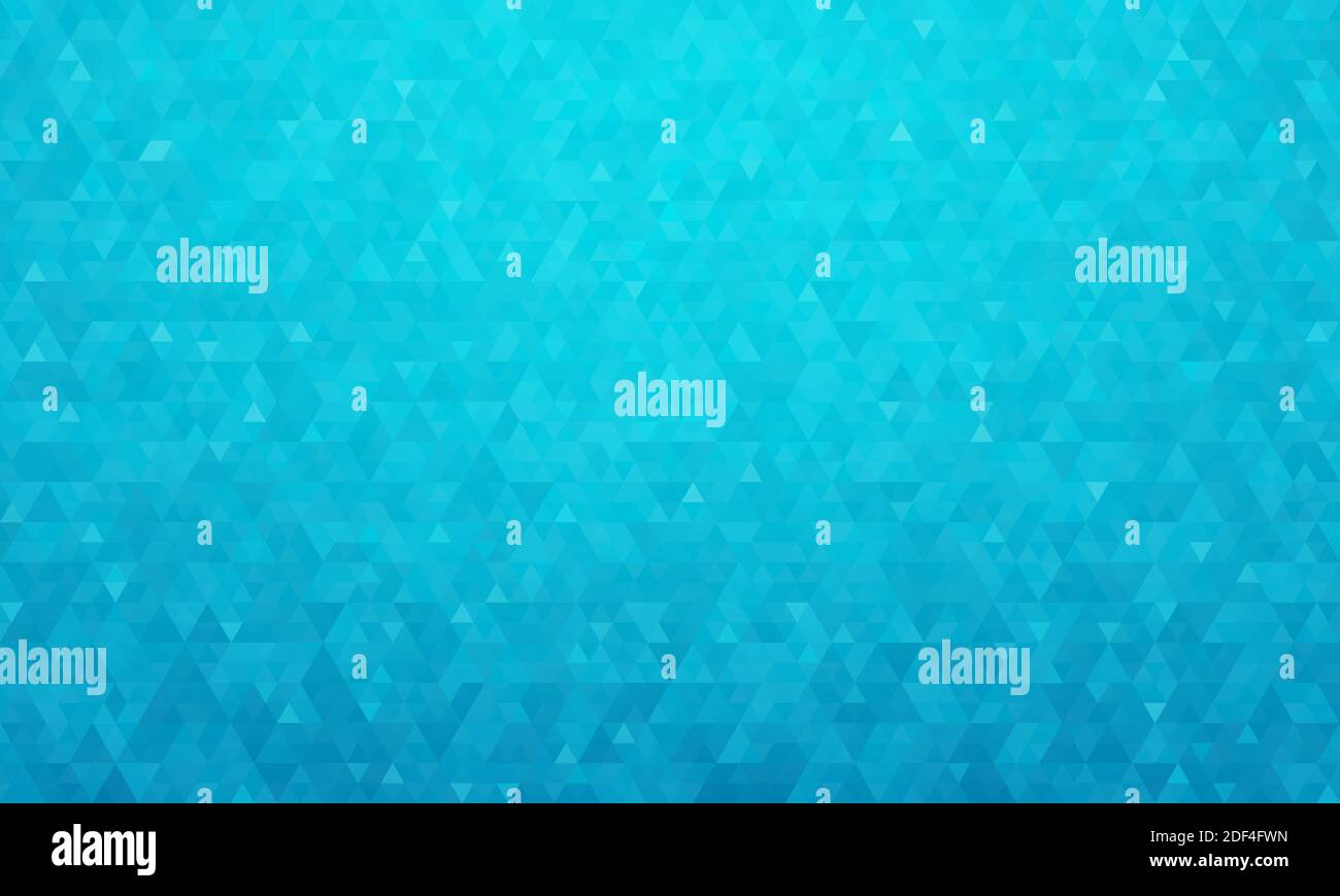 Abstract geometric background, pattern of triangles in blue-cyan ...
