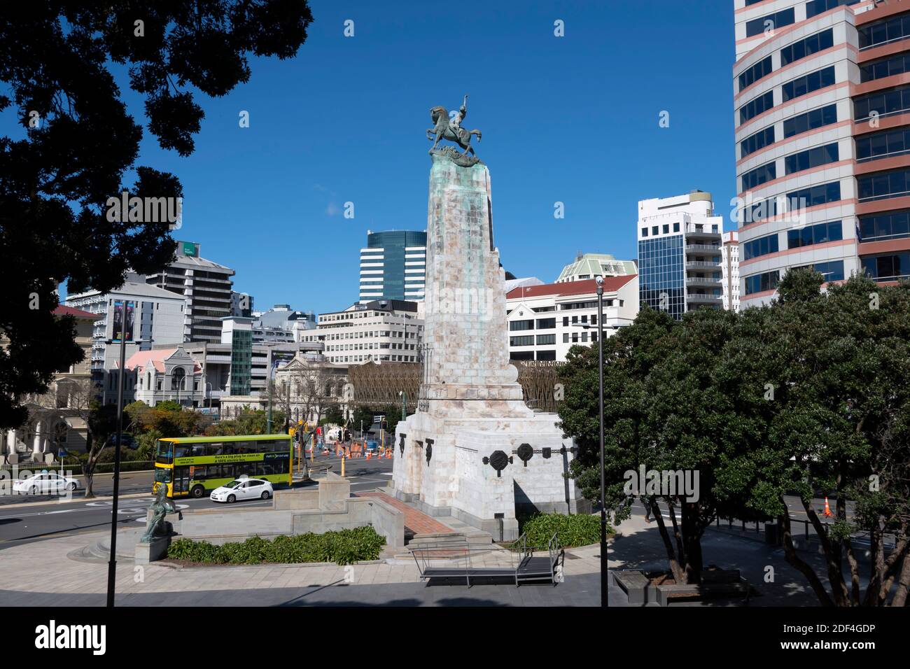 The Cenotaph, war memorial, Wellington, North Island, New Zealand Stock ...