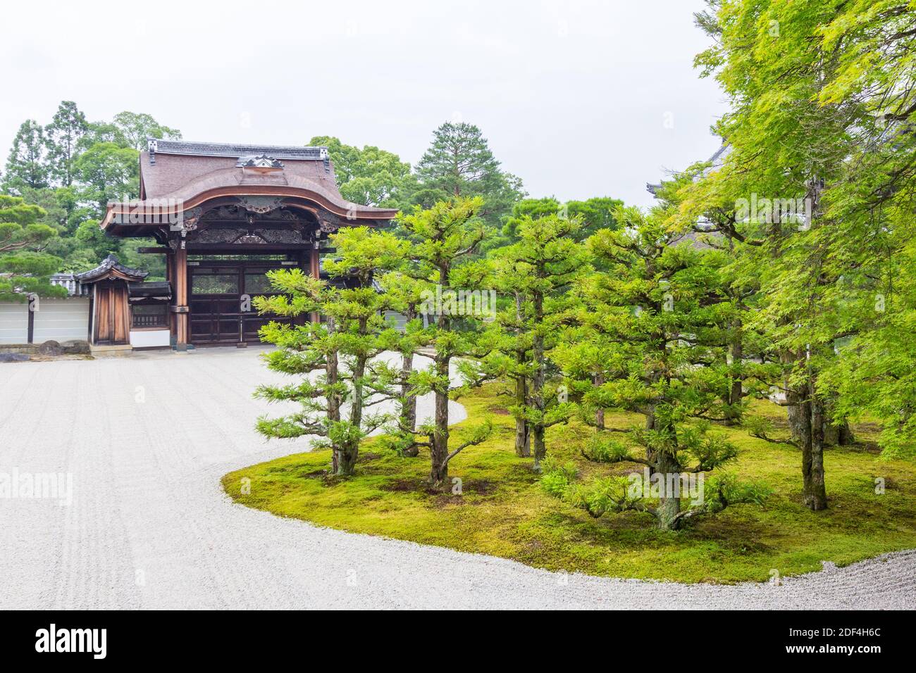 Heritage structures inside the Ninnaji Temple grounds in Kyoto, Japan ...