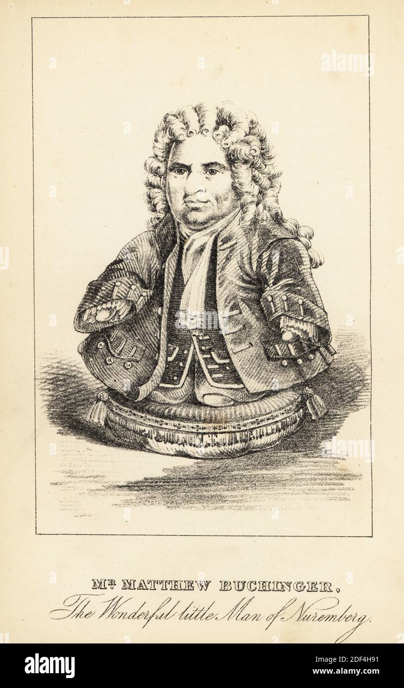 Matthias Buchinger, German artist, magician and performer born without ...