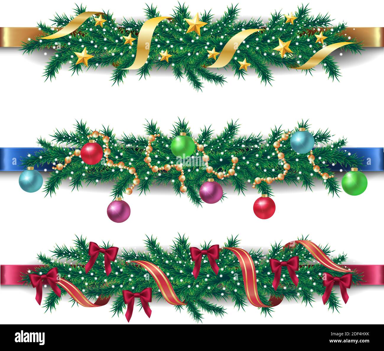 Different shiny christmas balls Stock Vector Images - Alamy