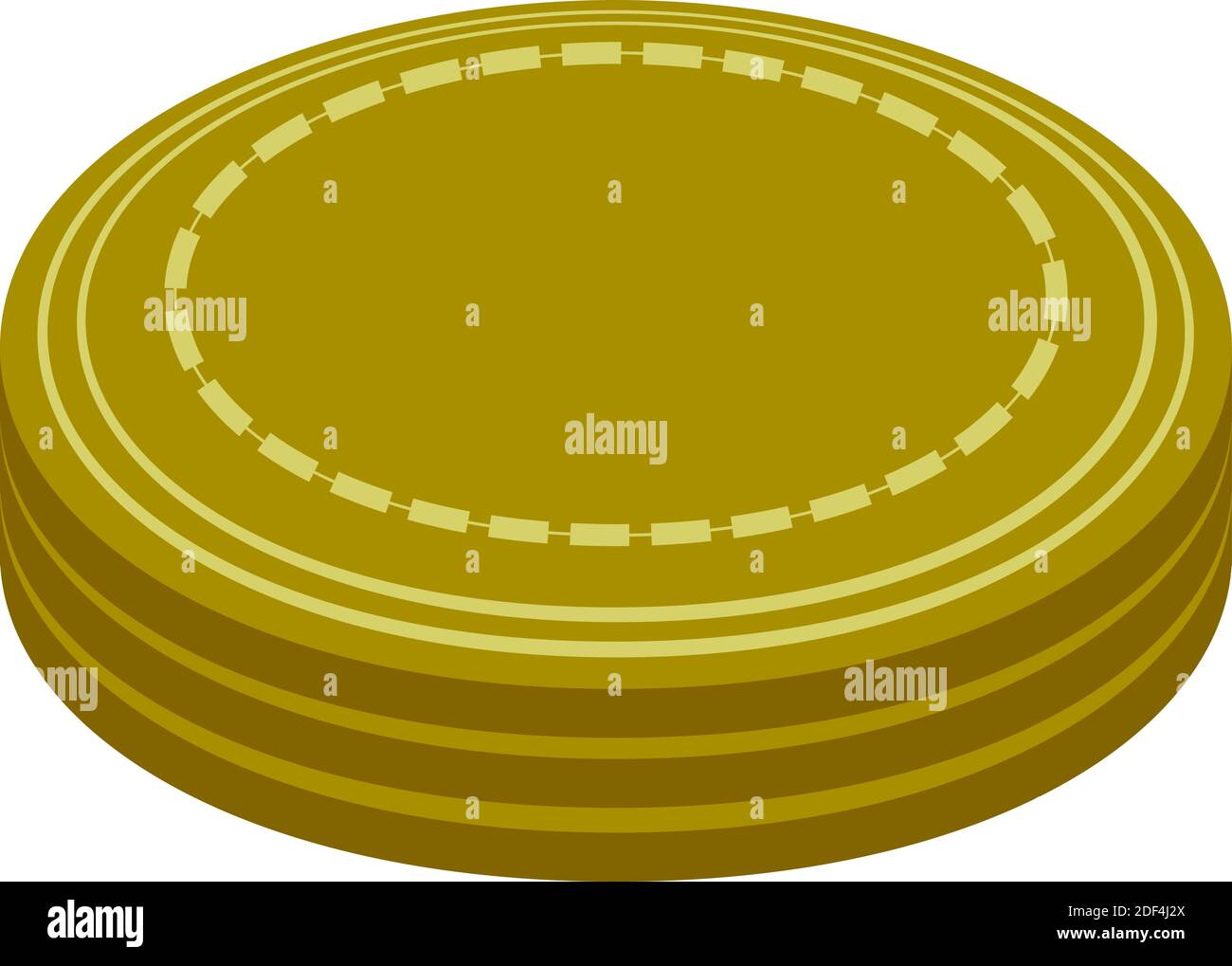 This is a illustration of 3 stacked coin medals Stock Vector Image ...