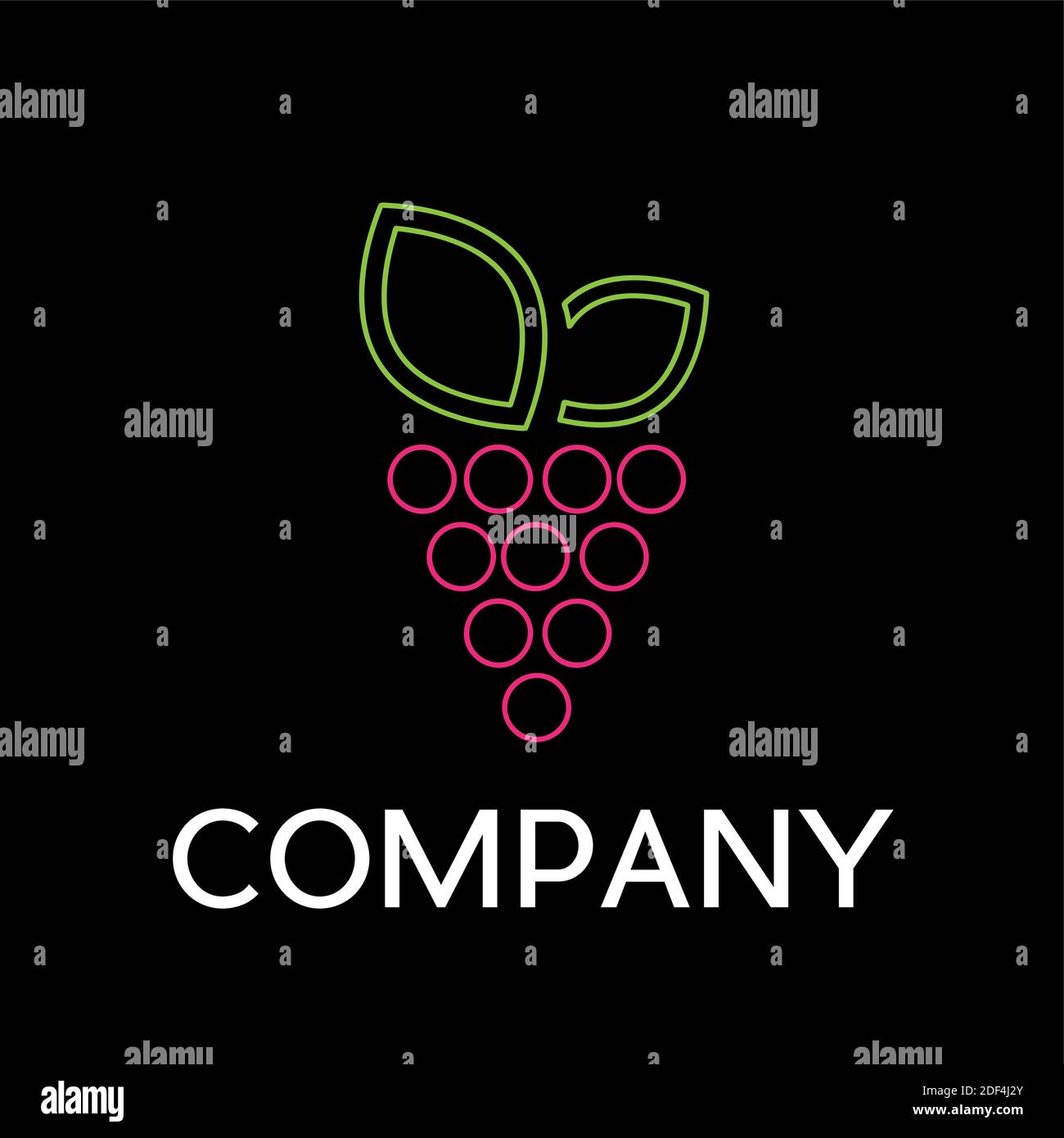Grapes sign Stock Vector Images - Alamy