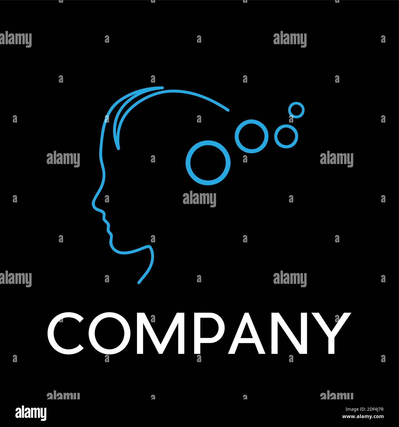 Vector sign abstract concept of psychologist, analyst or scientist, in ...