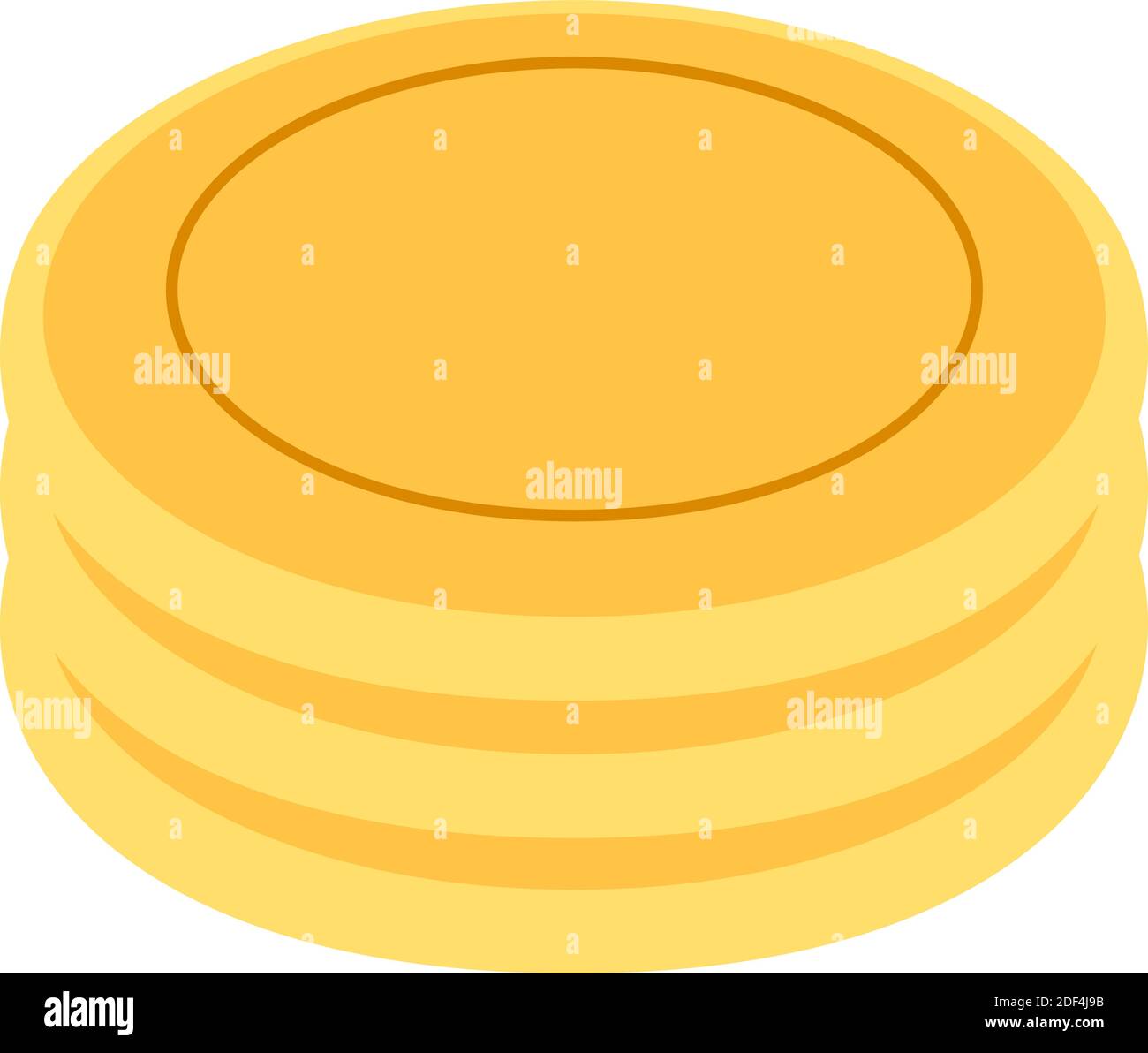 This is a illustration of 3 stacked coin medals Stock Vector Image ...
