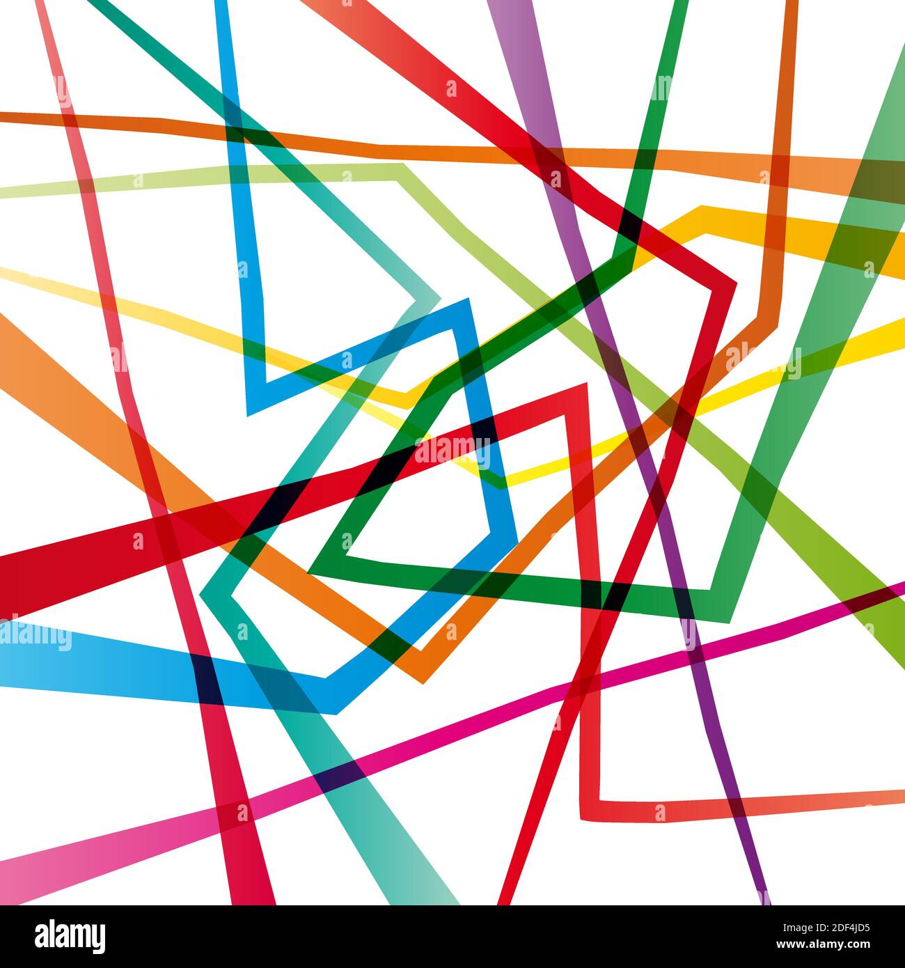 Vector geometric abstract confusion colorful background Stock Vector ...