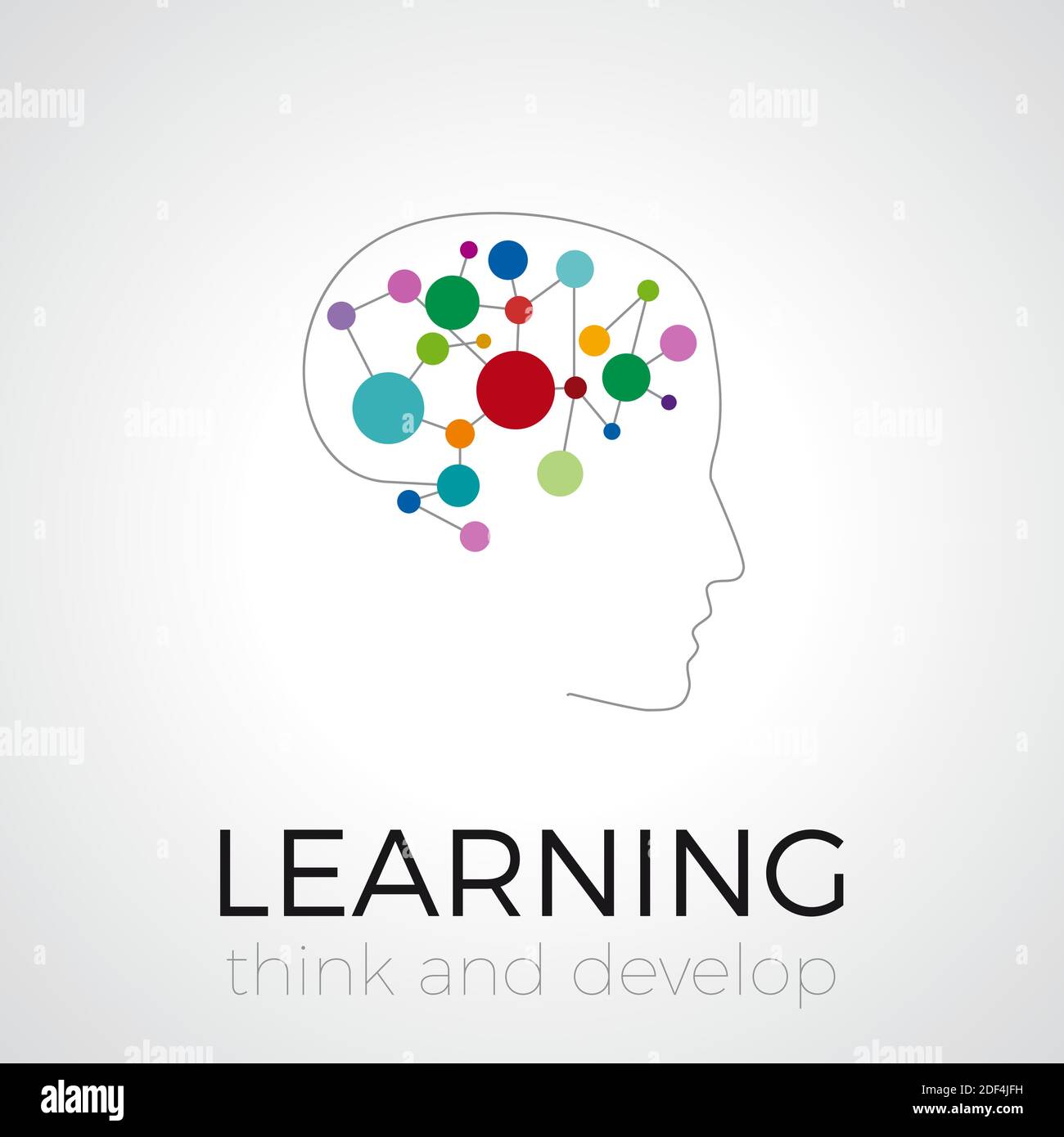 Vector digital brain, thinking concept Stock Vector Image & Art - Alamy