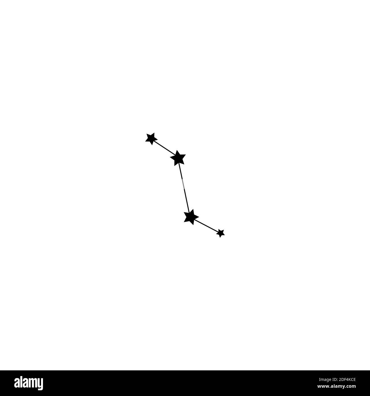 constellation on white background. Stars group. Vector illustration ...