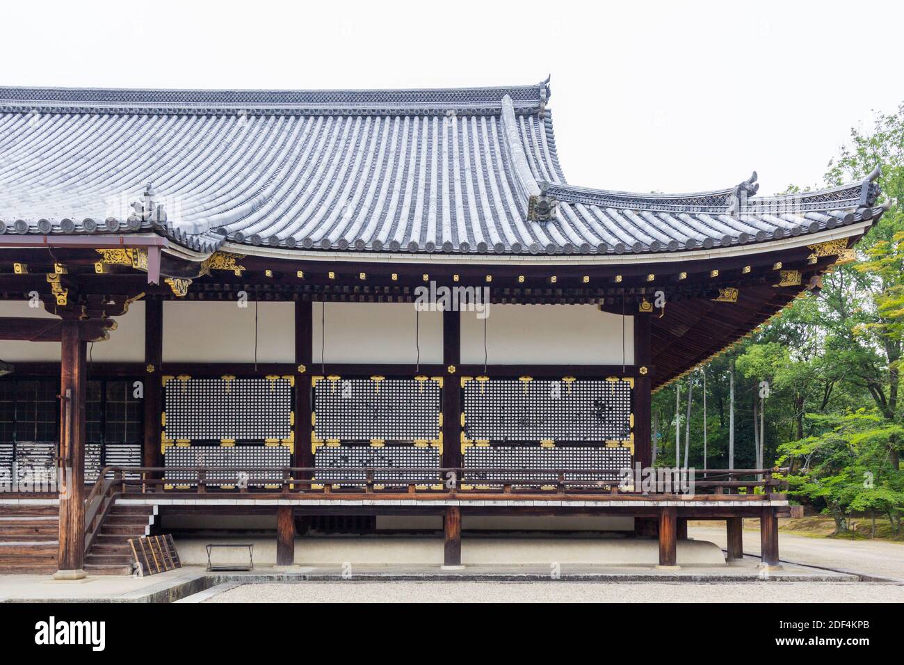 Heritage structures inside the Ninnaji Temple grounds in Kyoto, Japan ...