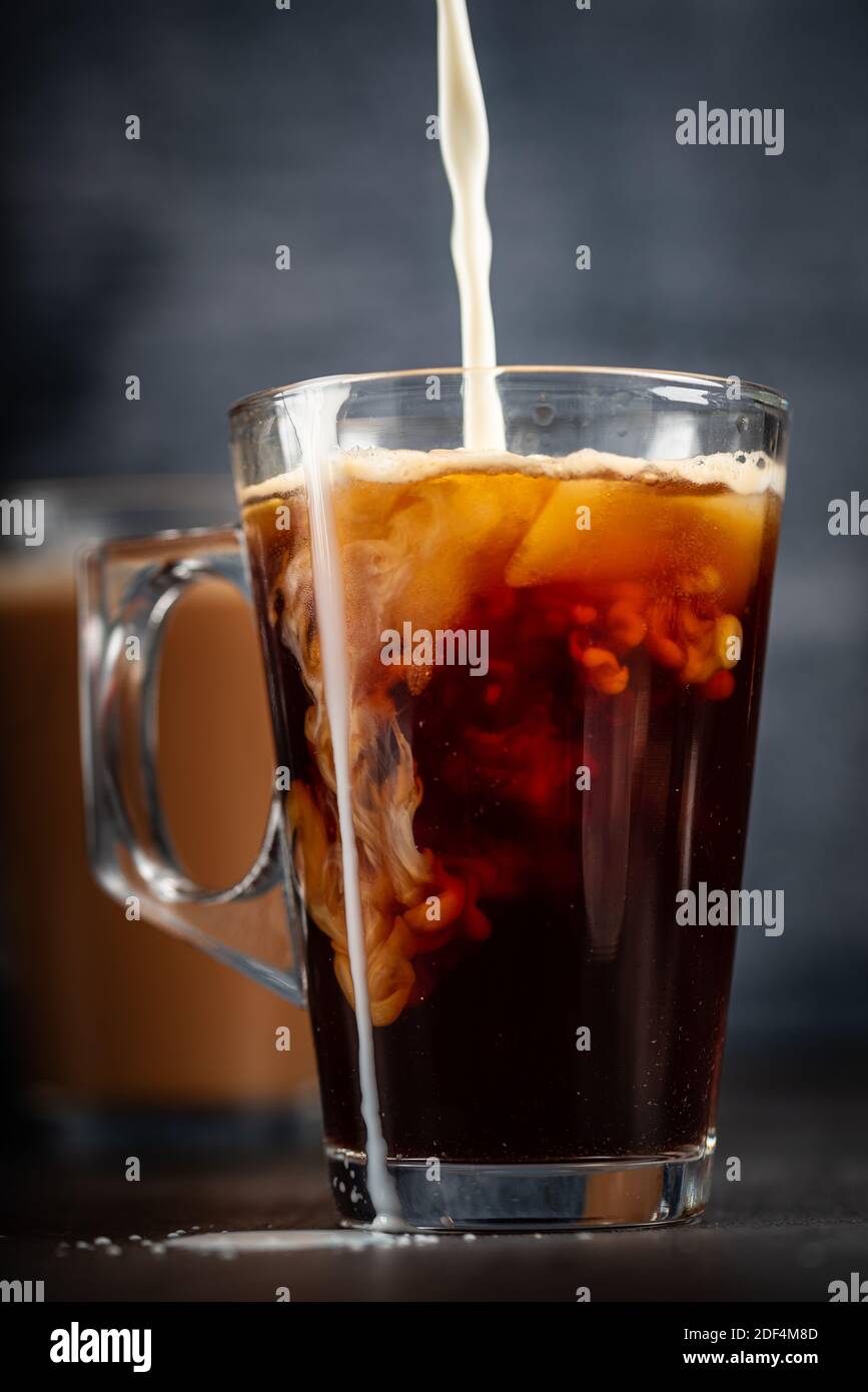 Coffee Glass Cups Stock Photo - Alamy