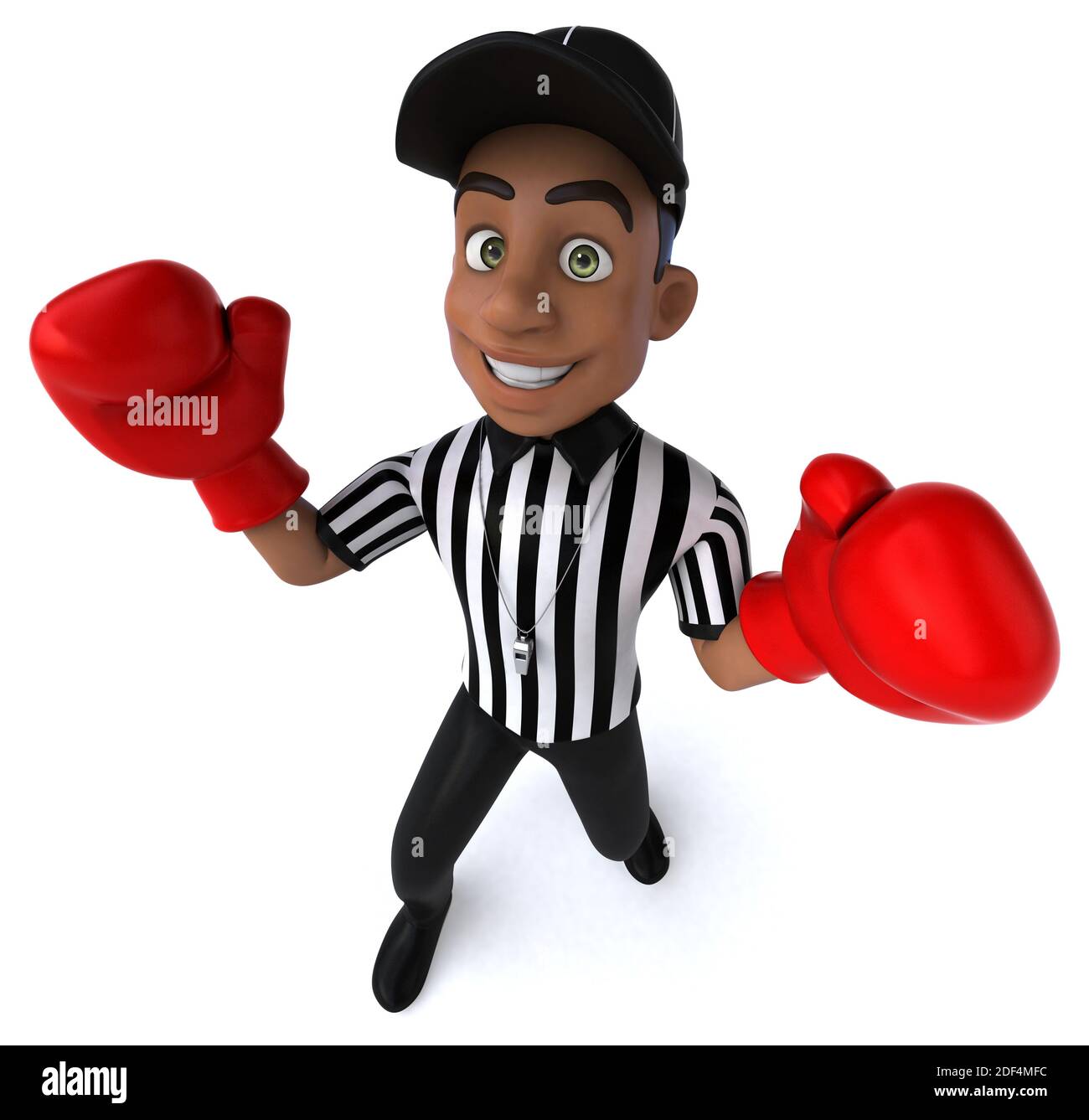Fun 3D Illustration of an american Referee Stock Photo - Alamy