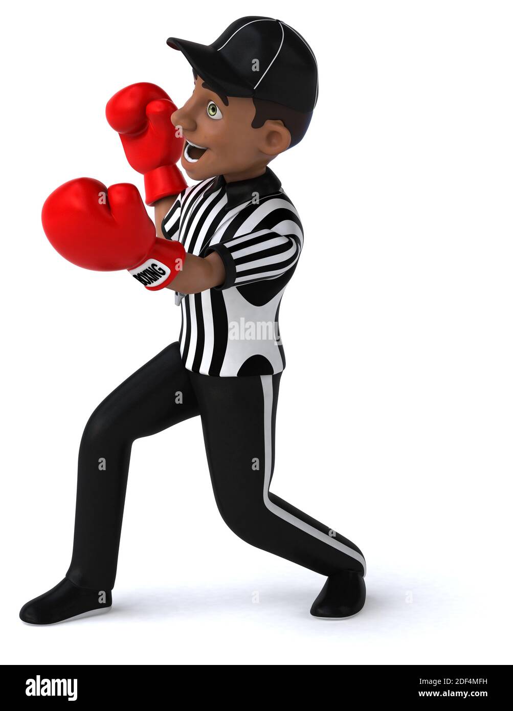 Fun 3D Illustration of an american Referee Stock Photo - Alamy