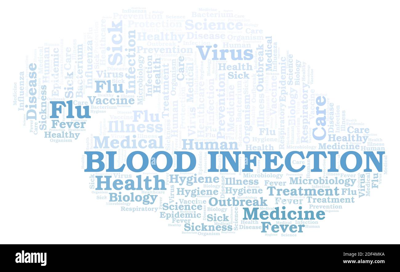Blood Infection typography word cloud create with text only Stock Photo ...