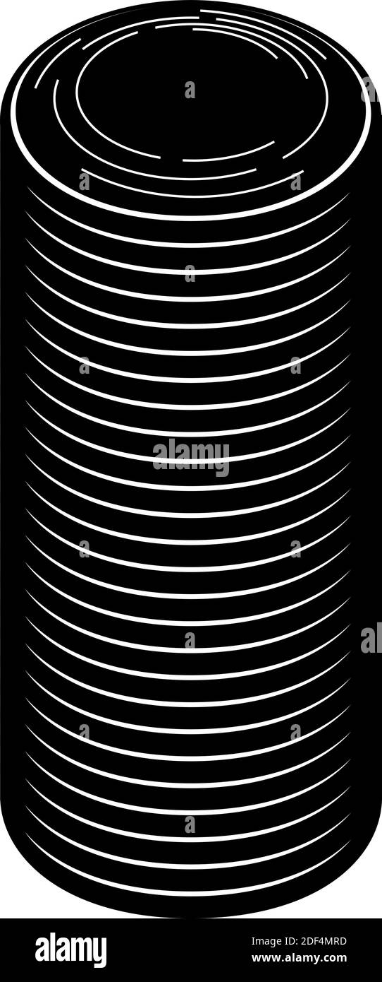 This is a illustration of Monochrome Stacked Coin medals Stock Vector ...