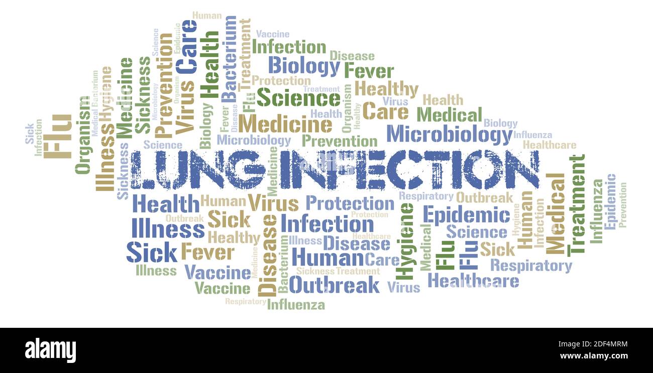 Lung Infection typography word cloud create with text only Stock Photo ...